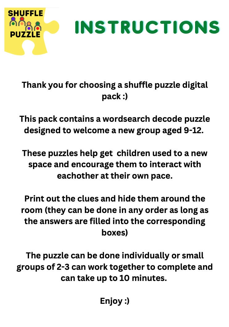 Shuffle Puzzle Animal Welcome - Etsy