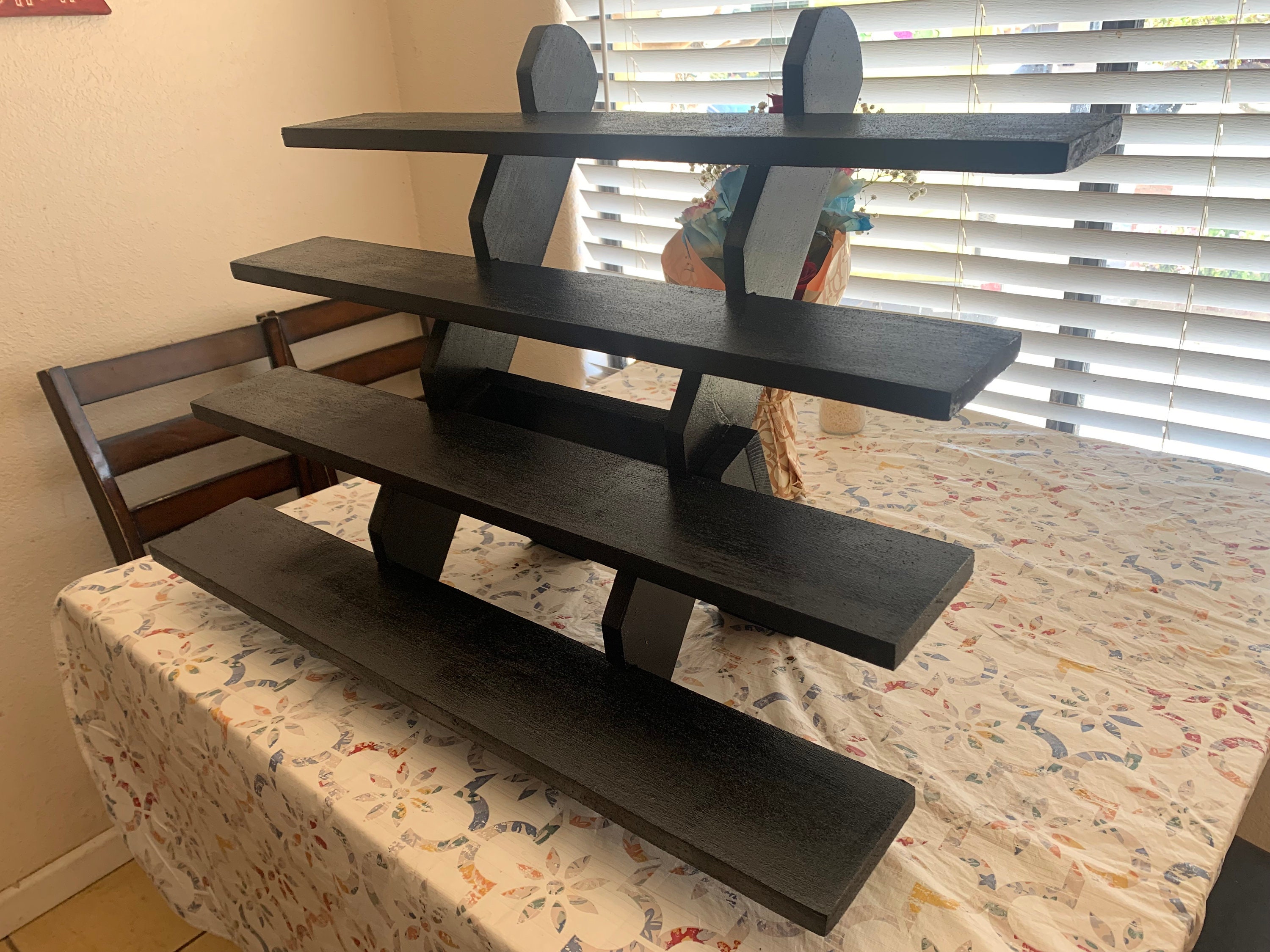 Black Display Stand for Candles and Pottery Farmersmarket Display Stand ...