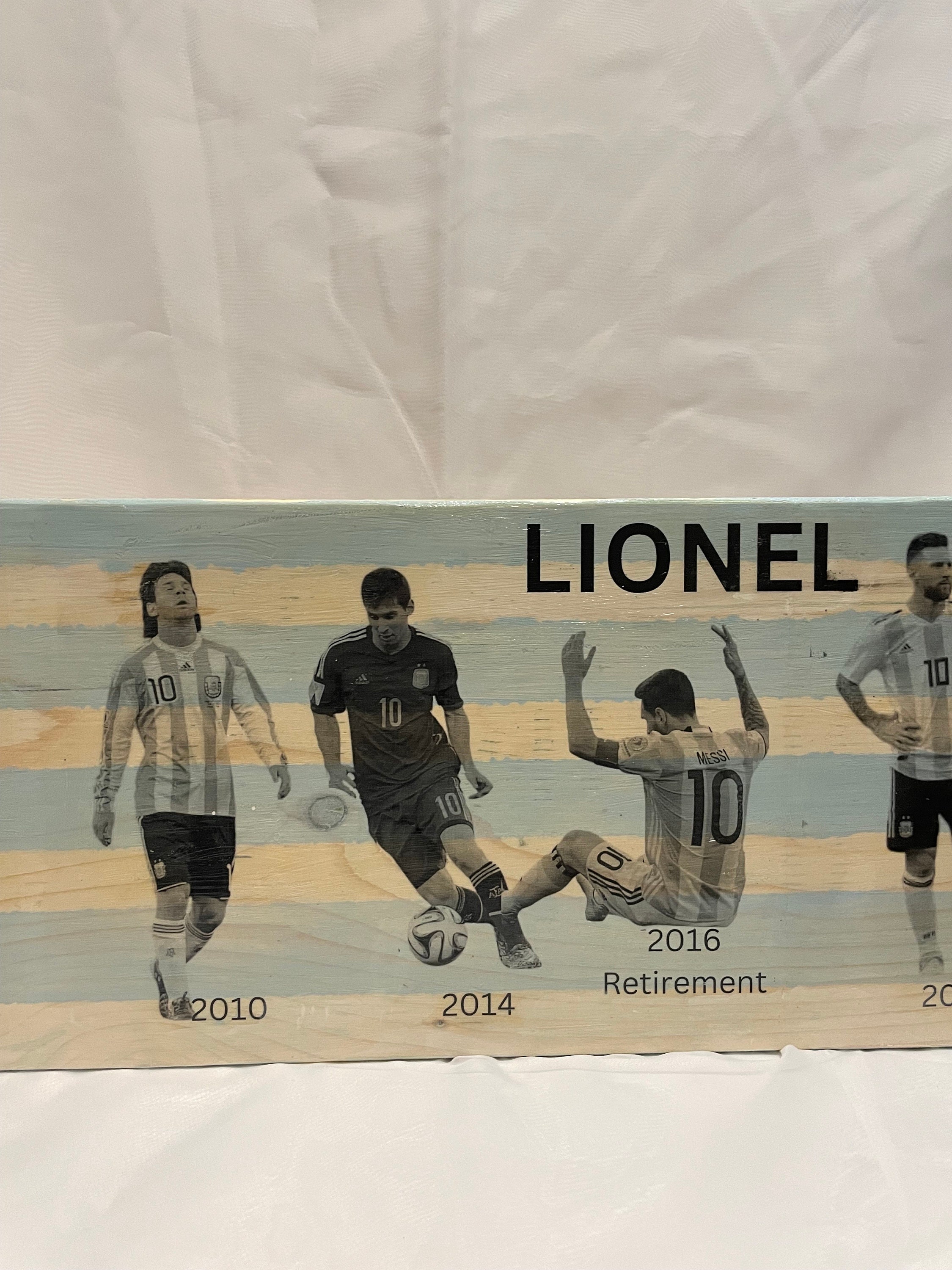 Lionel Messi Wood Art Argentina Football Soccer the - Etsy