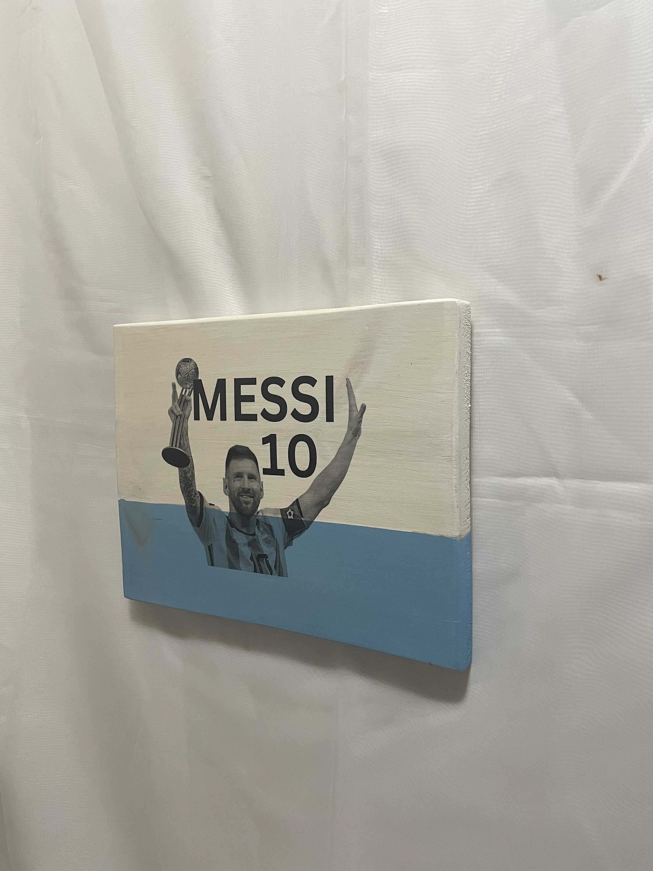 Lionel Messi Wood Art Argentina Football Soccer the Goat Messi Poster ...