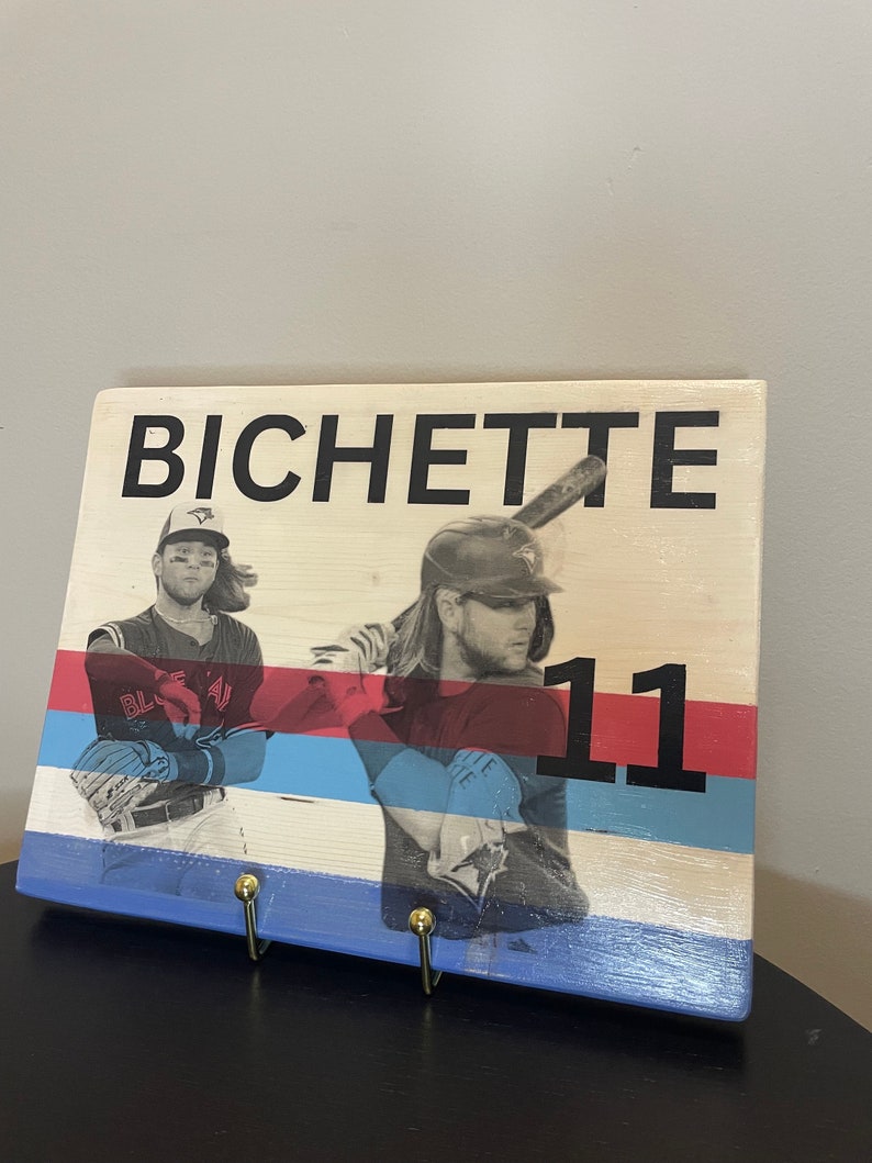 Bo Bichette Baseball Toronto Blue Jays Wall Decor Wood Poster Wood Art ...