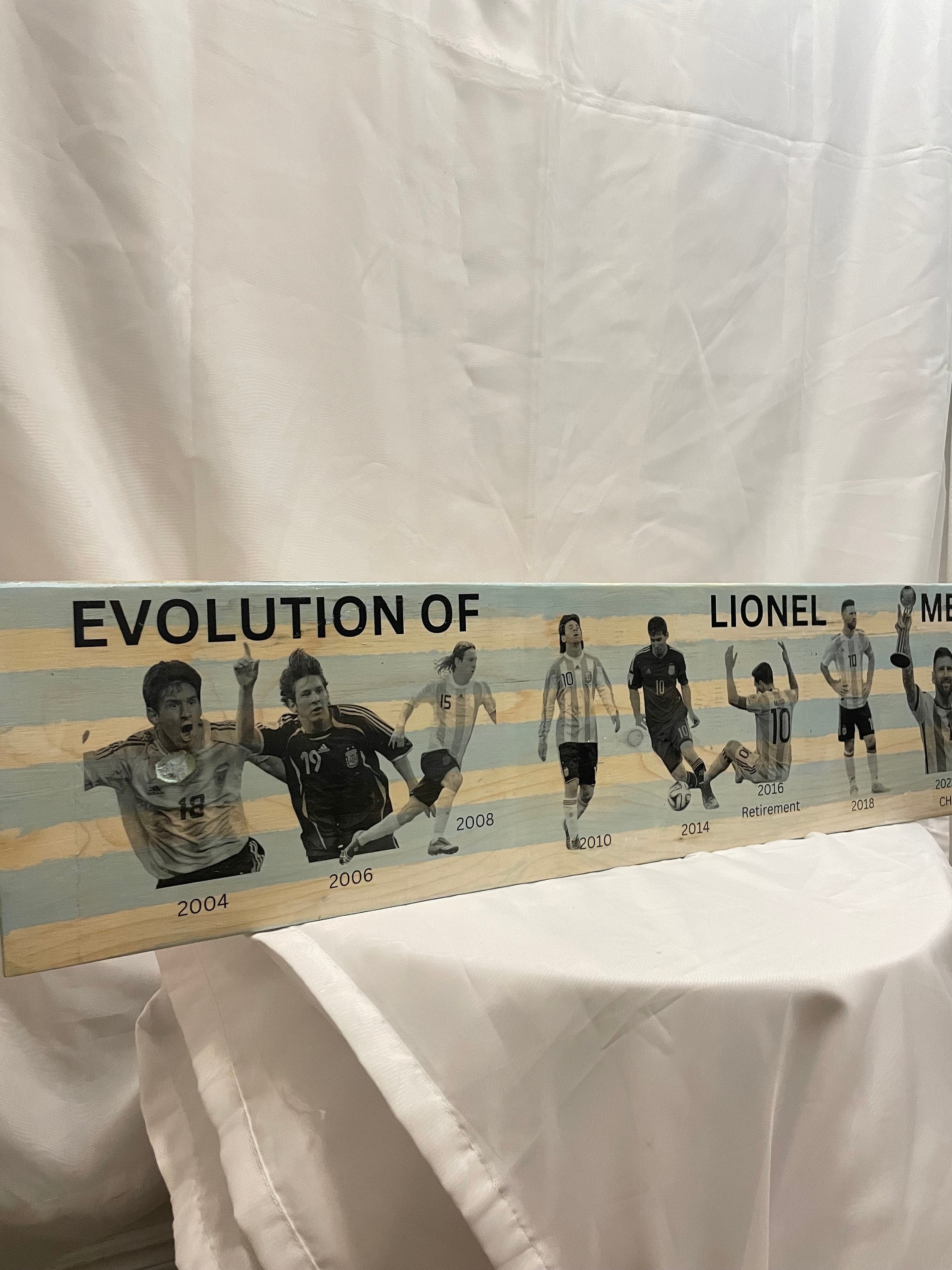 Lionel Messi Wood Art Argentina Football Soccer the - Etsy