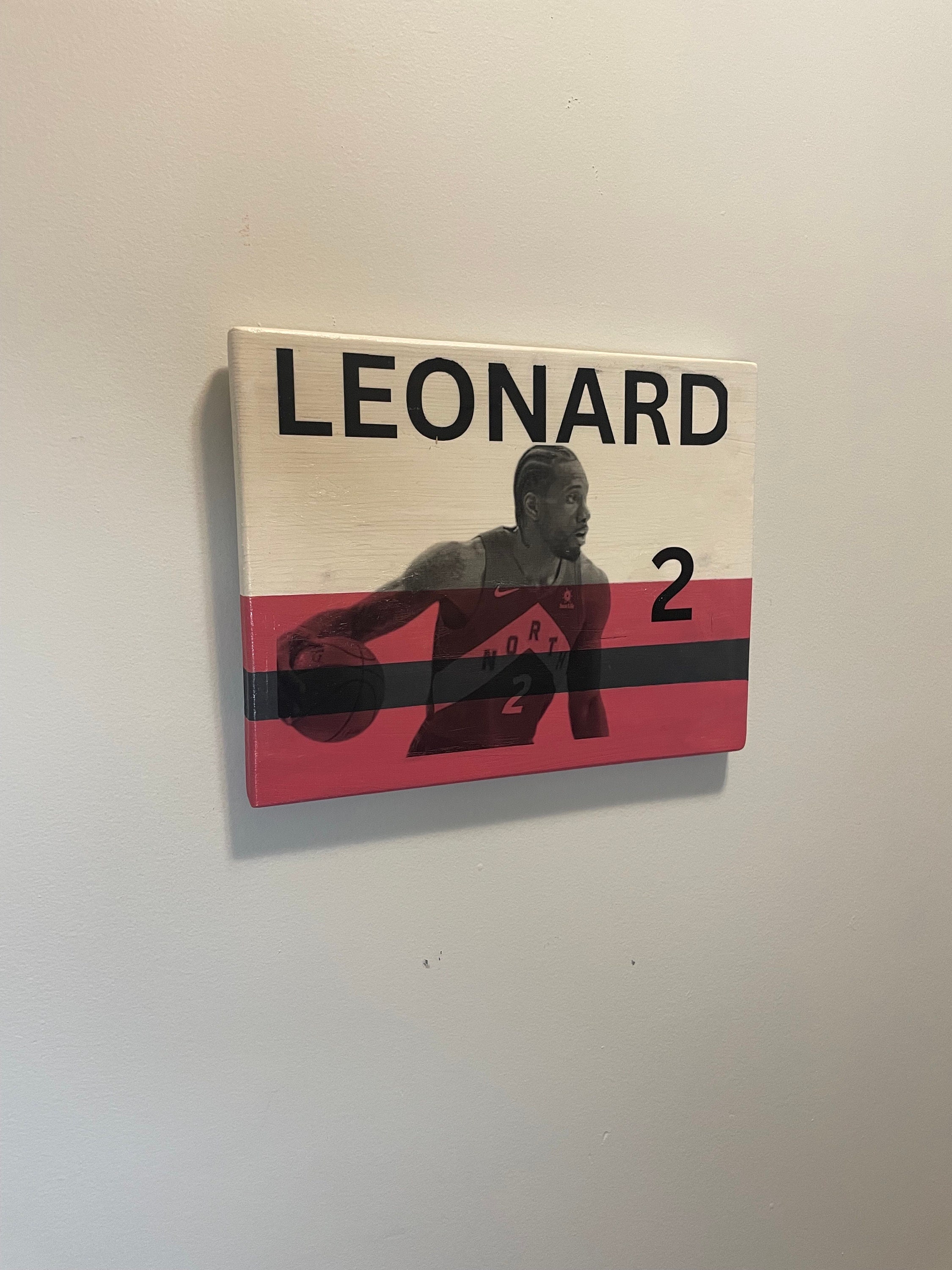 Kawhi Leonard Clippers Toronto Raptors Wood Art Wall Décor NBA ...