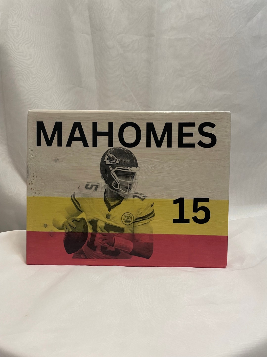 Patrick Mahomes Football Wood Poster Kansas City Chiefs NFL Sport's ...