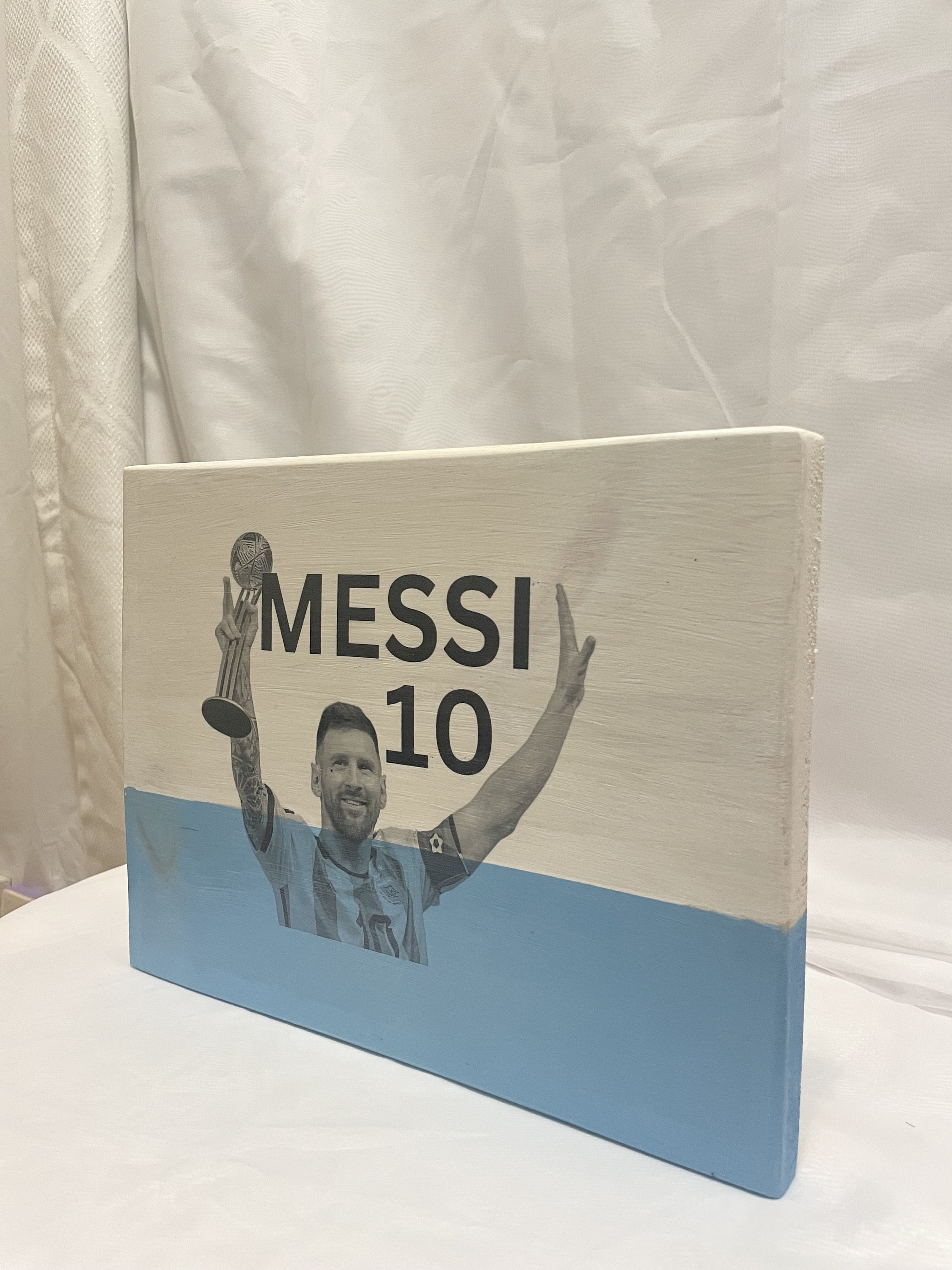 Lionel Messi Wood Art Argentina Football Soccer the Goat Messi Poster ...