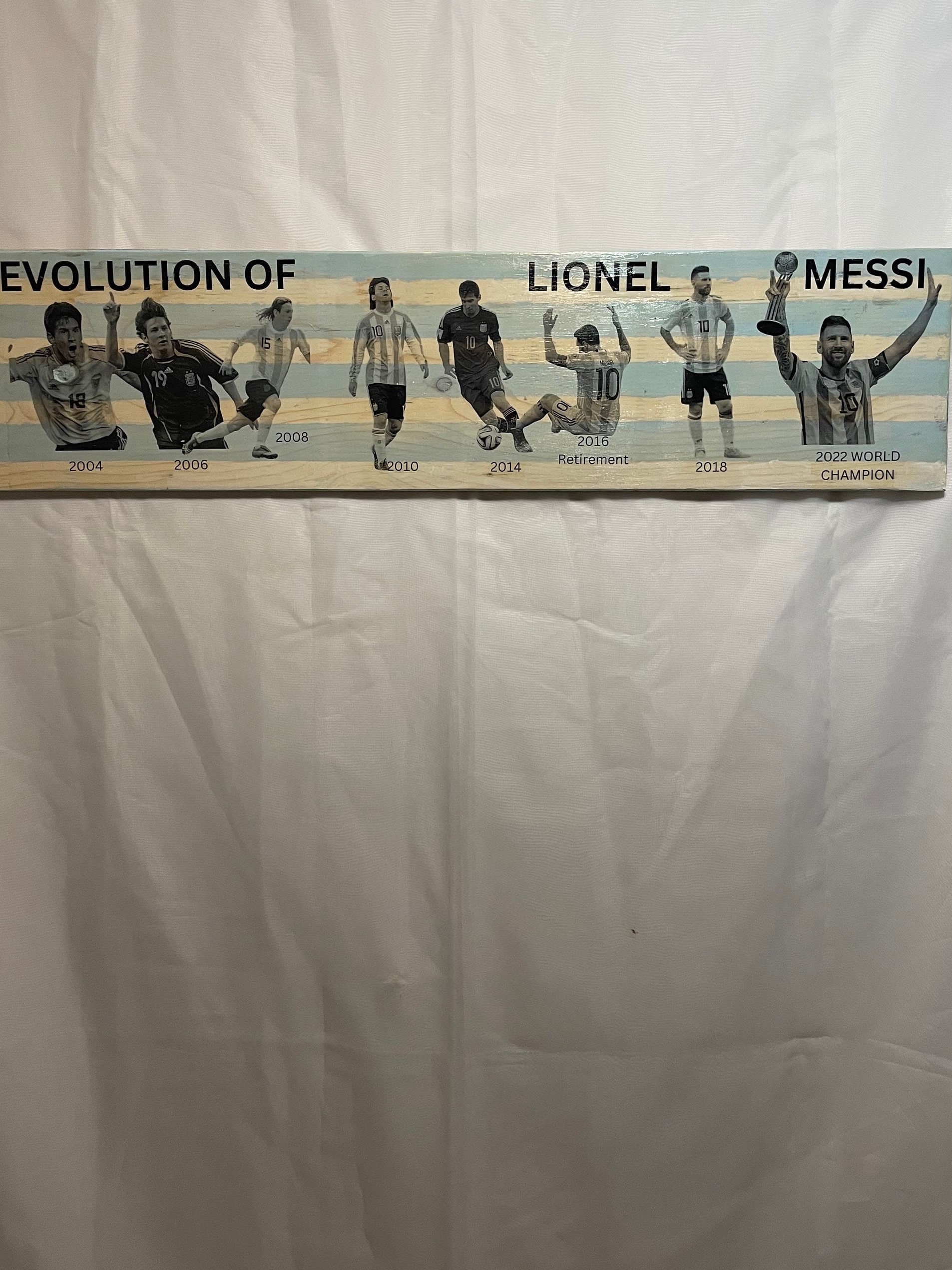 Lionel Messi Wood Art Argentina Football Soccer the - Etsy