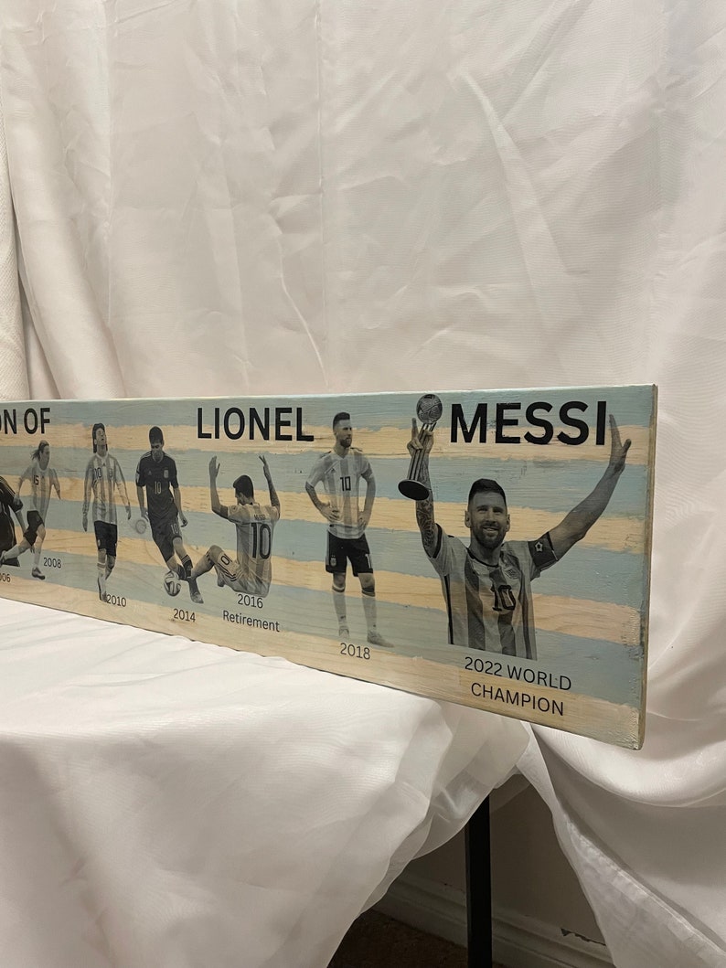 Lionel Messi Wood Art Argentina Football Soccer the - Etsy