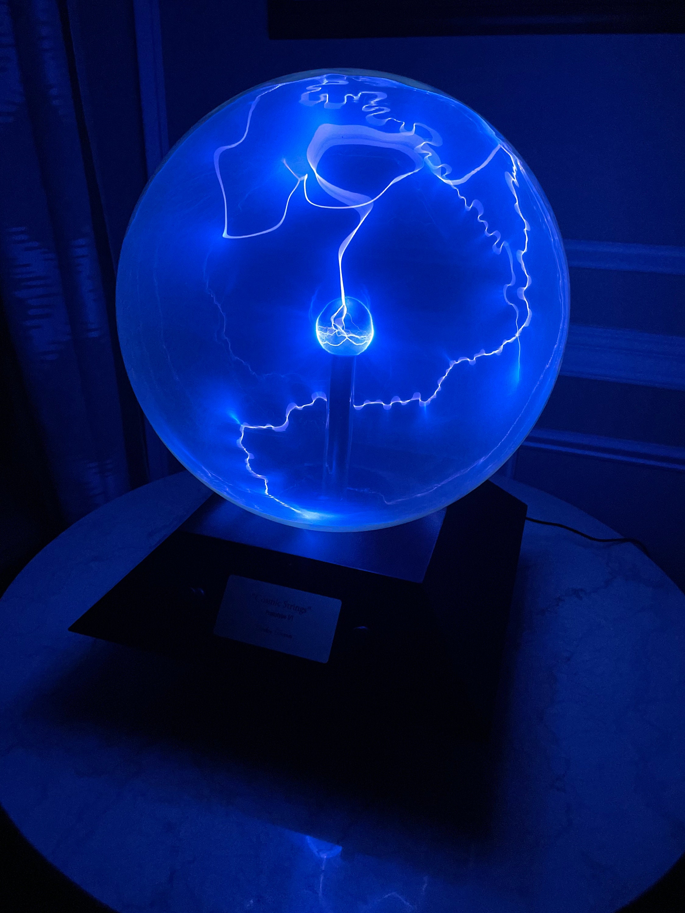 Cosmic Strings, 15-inch Deep Blue Plasma Globe 1st Edition - Etsy