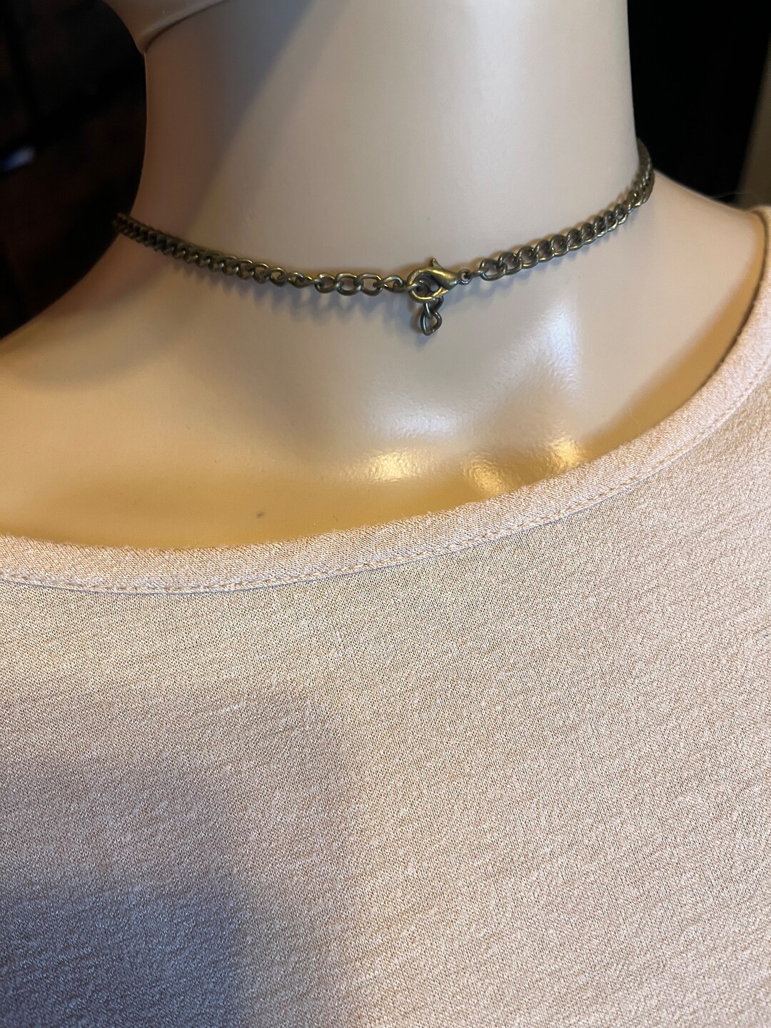 Metal Necktie Vintage Metal Necklace #vintage Jewelry #brass Necklace ...