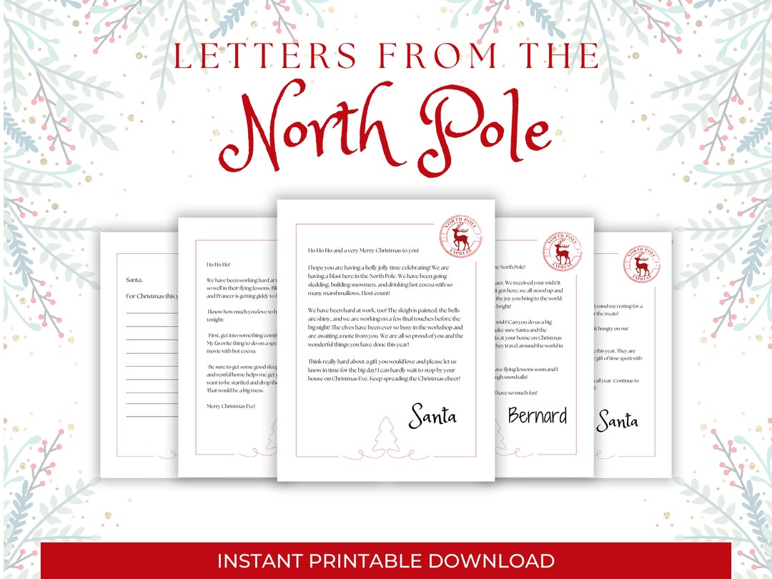 Letters From the North Pole | Santa Letters | Head Elf Letter ...