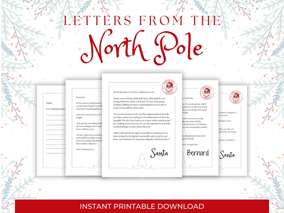 Letters From the North Pole | Santa Letters | Head Elf Letter | Cool ...