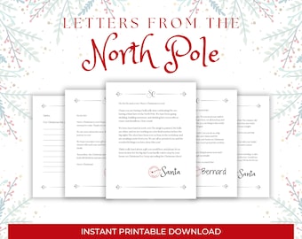 Santa Letter / Letterhead / Editable From the North Pole - Etsy