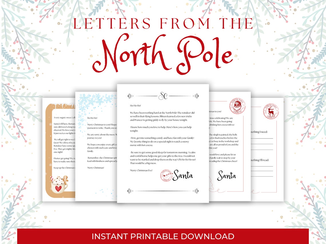 Letters From the North Pole | Santa Letters | Head Elf Letter | Candy ...