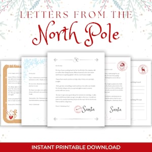 Letters From the North Pole | Santa Letters | Head Elf Letter | Candy ...