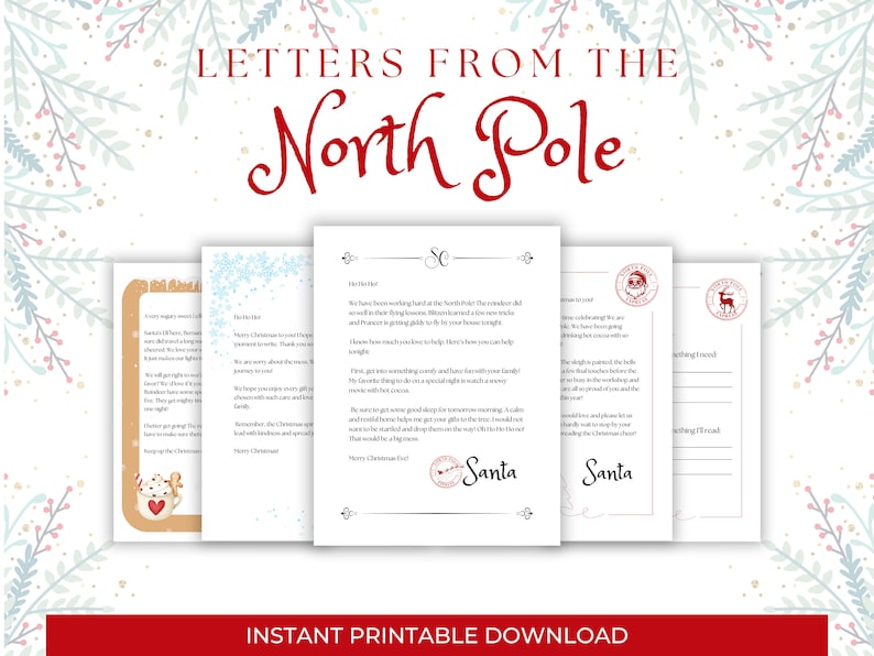 Letters From the North Pole | Santa Letters | Head Elf Letter ...