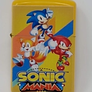Sonic Mania Sonic the Hedgehog, Tails, Knuckles Stainless Steel Lighter ...