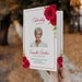 Red Roses Funeral Program Template: Celebration of Life (INSTANT ...
