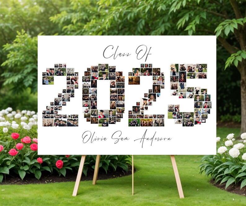 2025 Graduation Photo Collage: Senior Class Gift (digital Download) - Etsy
