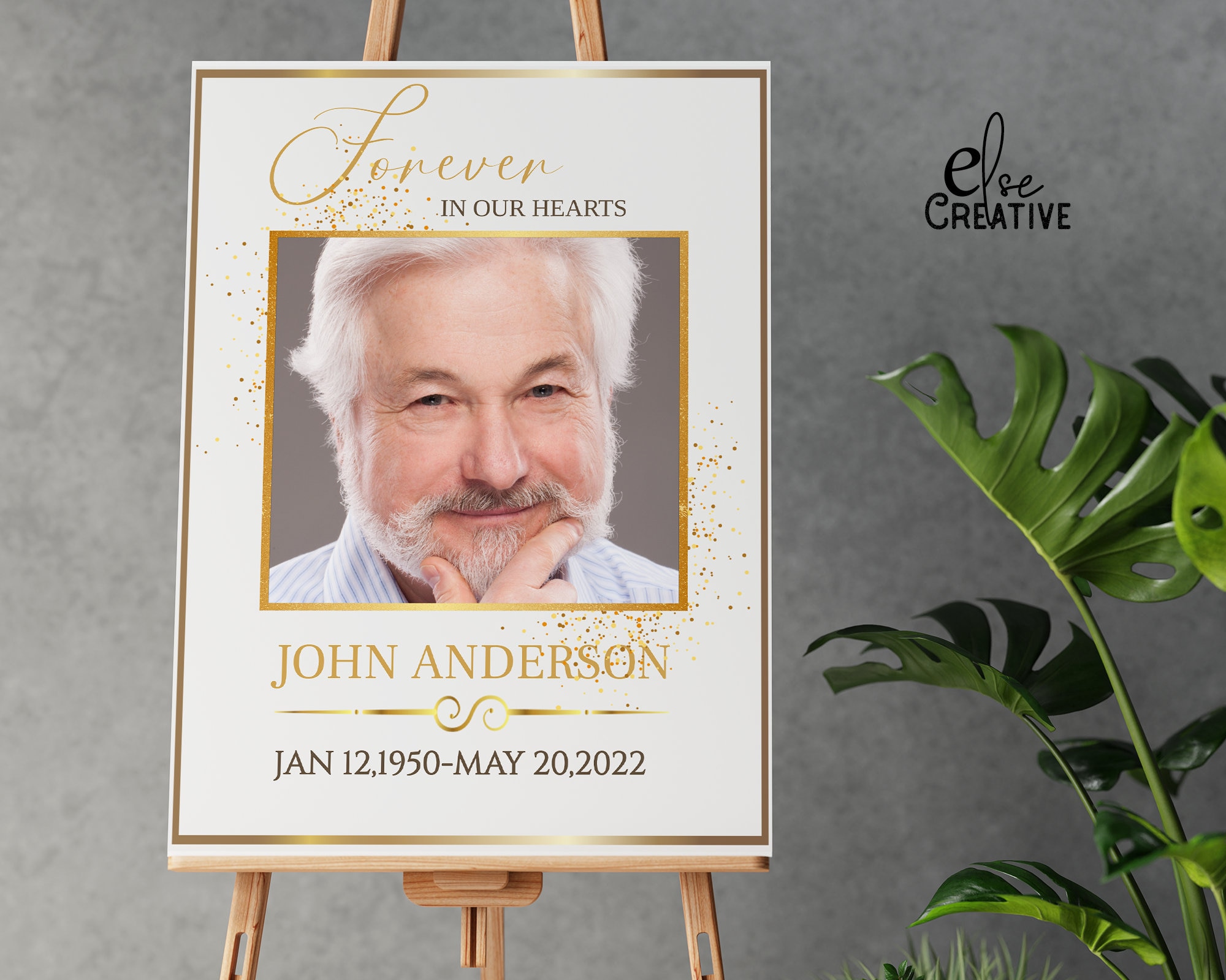 Funeral Welcome Sign, Celebration of Life Poster, in Loving Memory ...