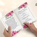Pink Flowers Funeral Program Template: Editable Memorial Brochure - Etsy