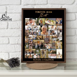 Funeral Welcome Sign Photo Collage Template,funeral Photo Display for ...