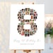 8th Birthday Photo Collage Gift: Number 8 Template (canva) - Etsy