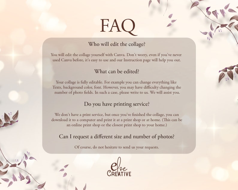 Editable First Year Photo Collage Template, Baby 1st Birthday Gift ...