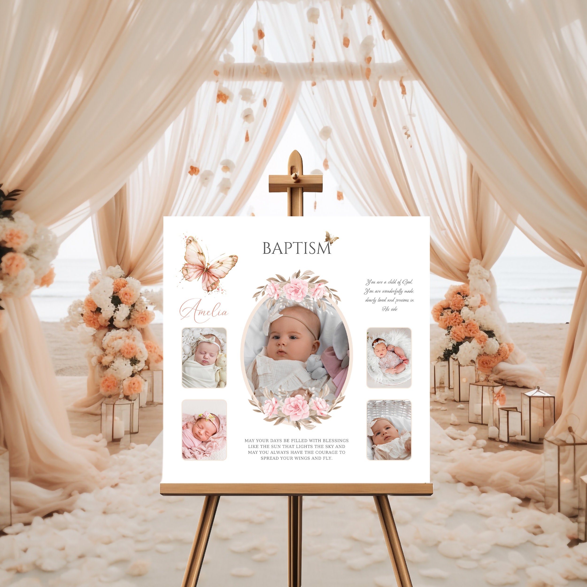 Baby Baptism Picture Frame,personalized Christening Gift, Baptism Gift ...