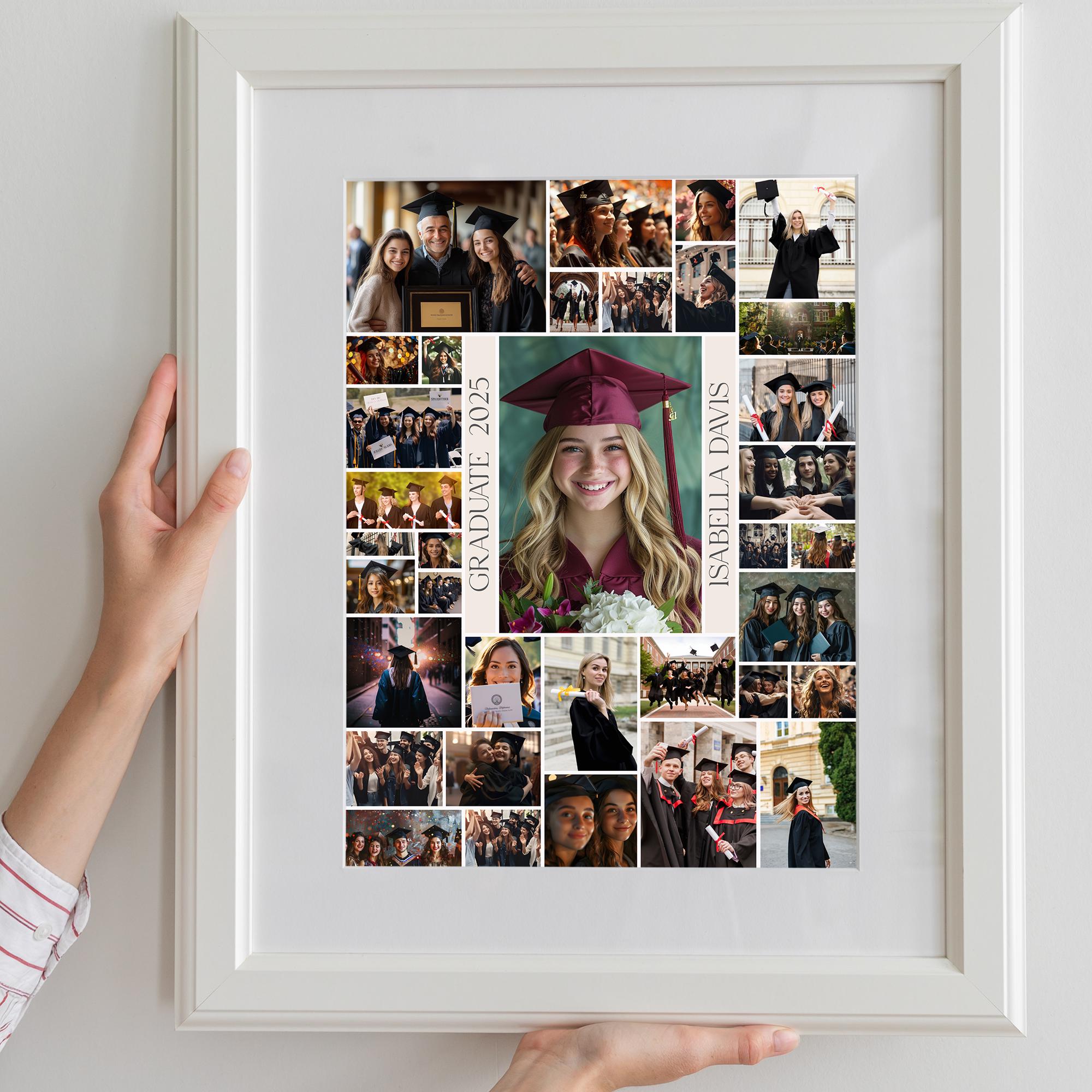 Graduation Photo Collage 2025: Custom Senior Poster (digital Download ...