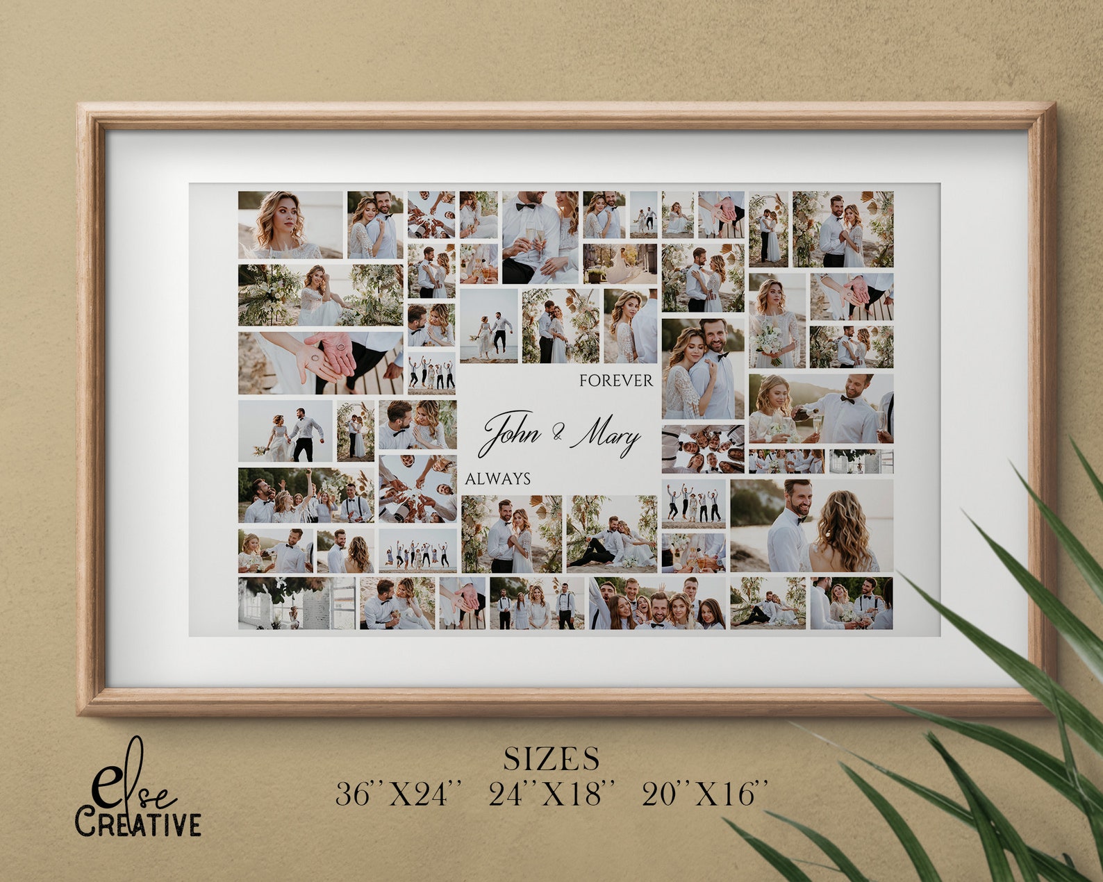 PRINTABLE Wedding Photo Collage,birthday Photo Collage,graduation Gift ...