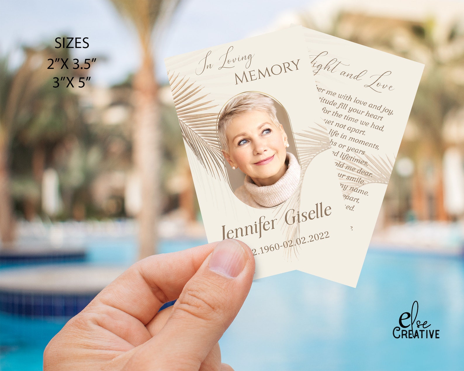 Funeral Prayer Card Template,printable Memorial Service, Memorial ...