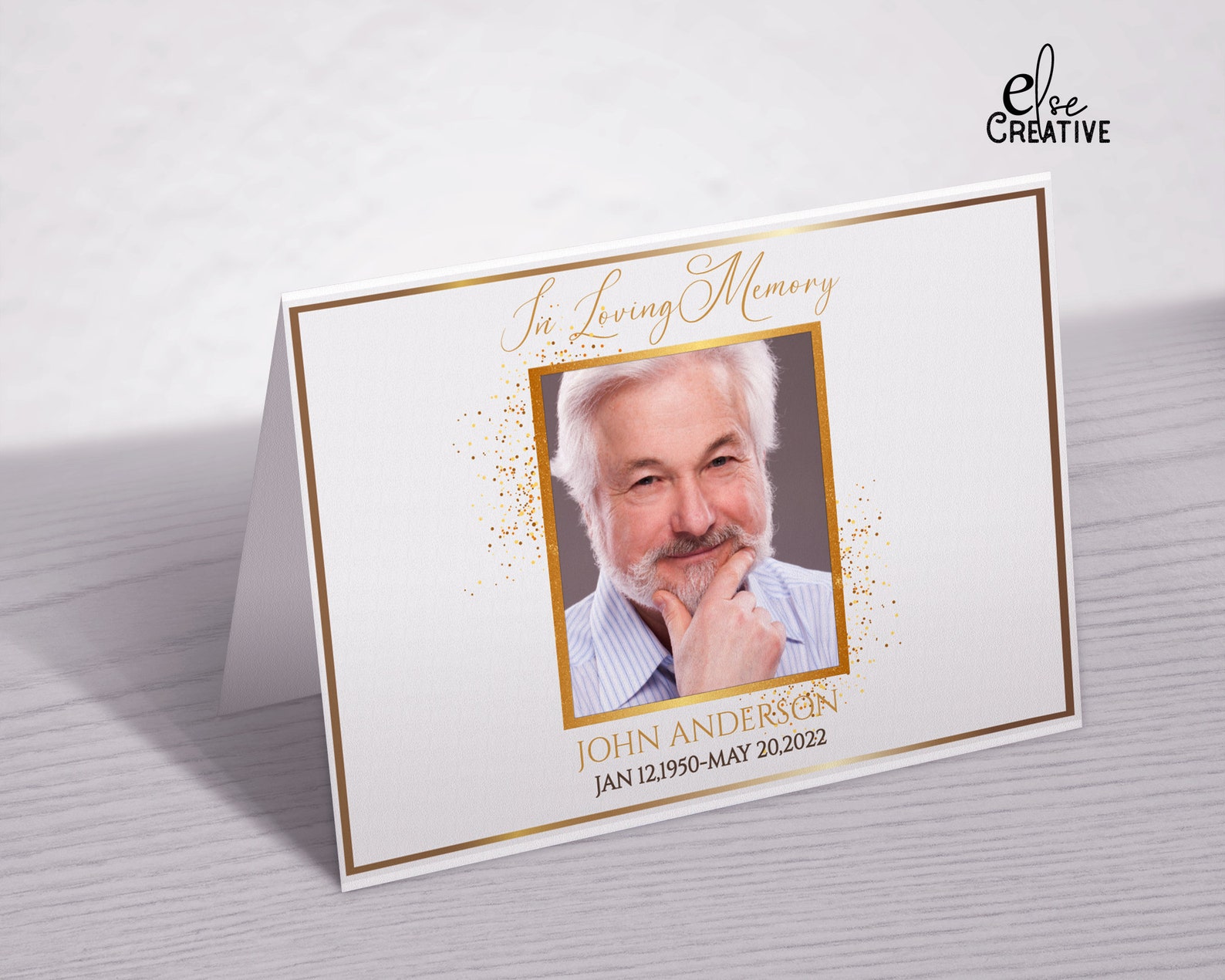 Funeral Thank You Card Template, Folded Funeral Thank You Note Card ...