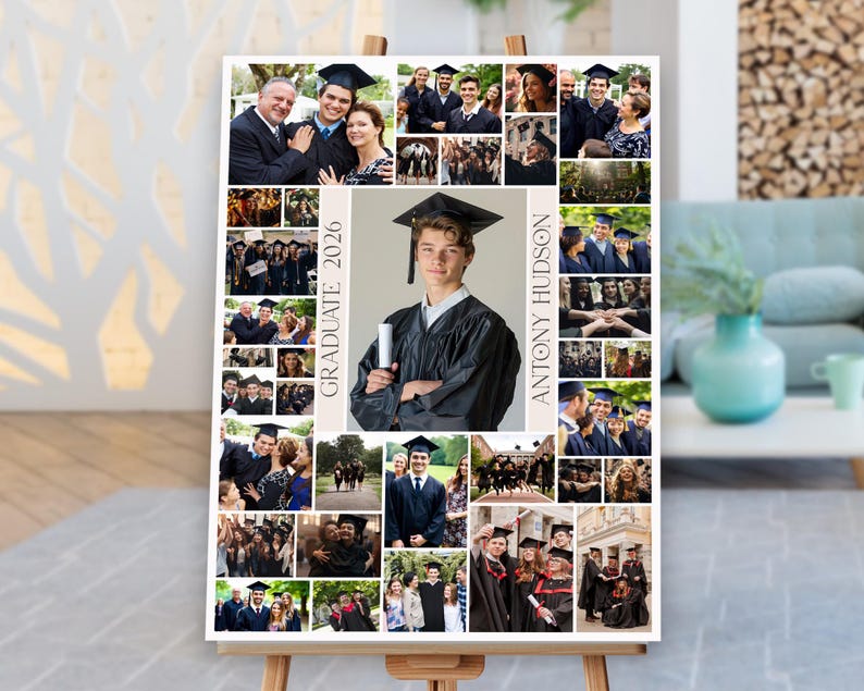 Graduation Photo Collage 2025: Custom Senior Poster (digital Download ...