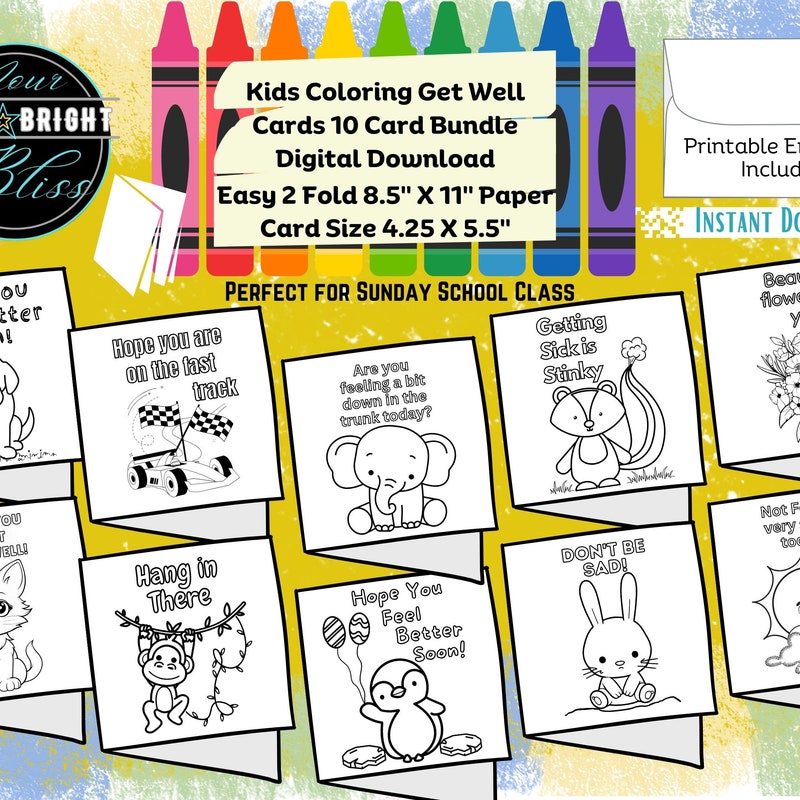 Get Well Cards for Class - Etsy