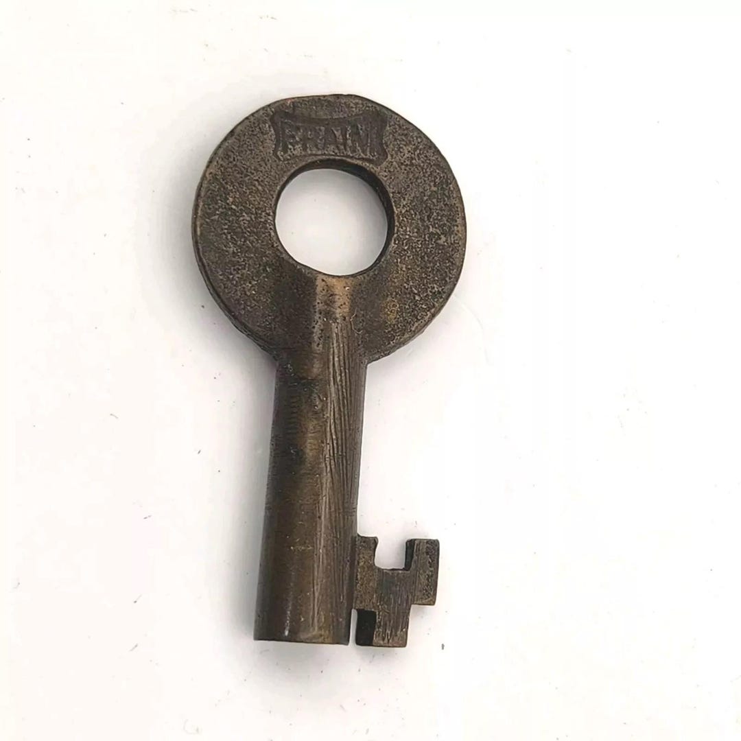 Vintage Fraim NYCS Railroad Switch Key Hollow Barrel Skeleton Key Mid ...