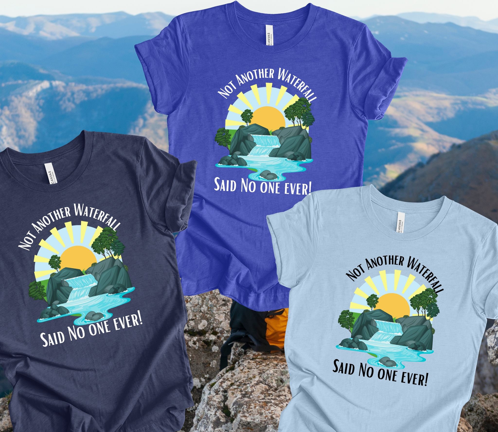 Not Another Waterfall T-shirt Men Waterfall Lover Shirt Women Outdoor ...