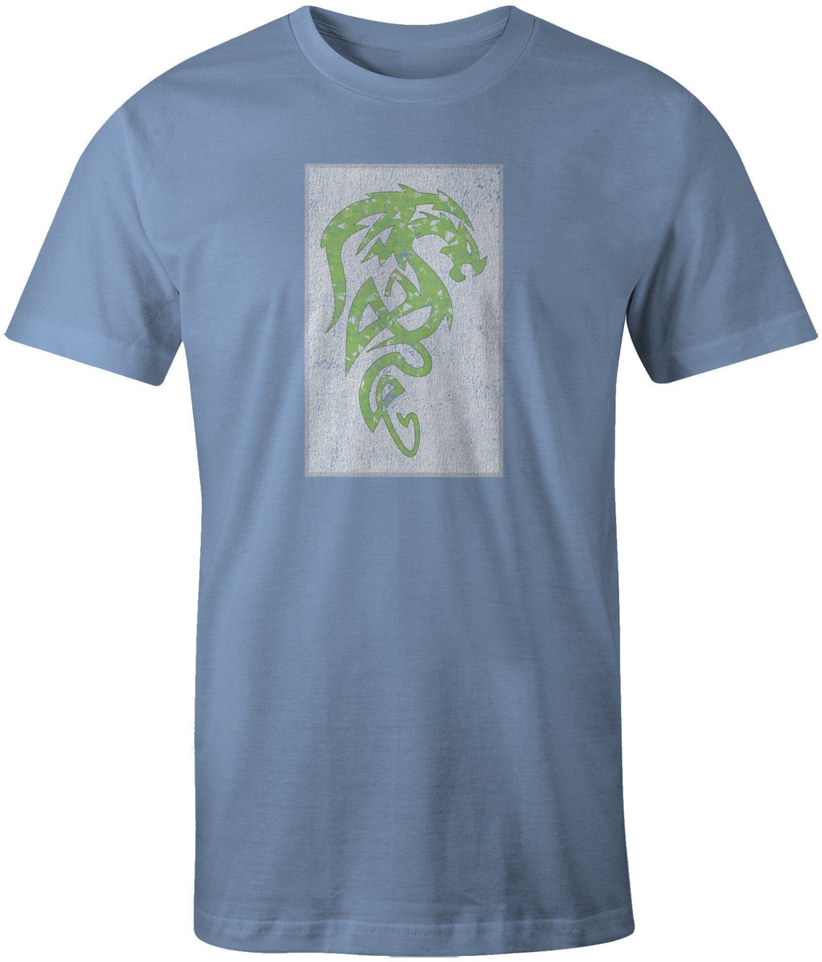 Tribal Tattoo Style Green Dragon Pattern T-shirt - Etsy