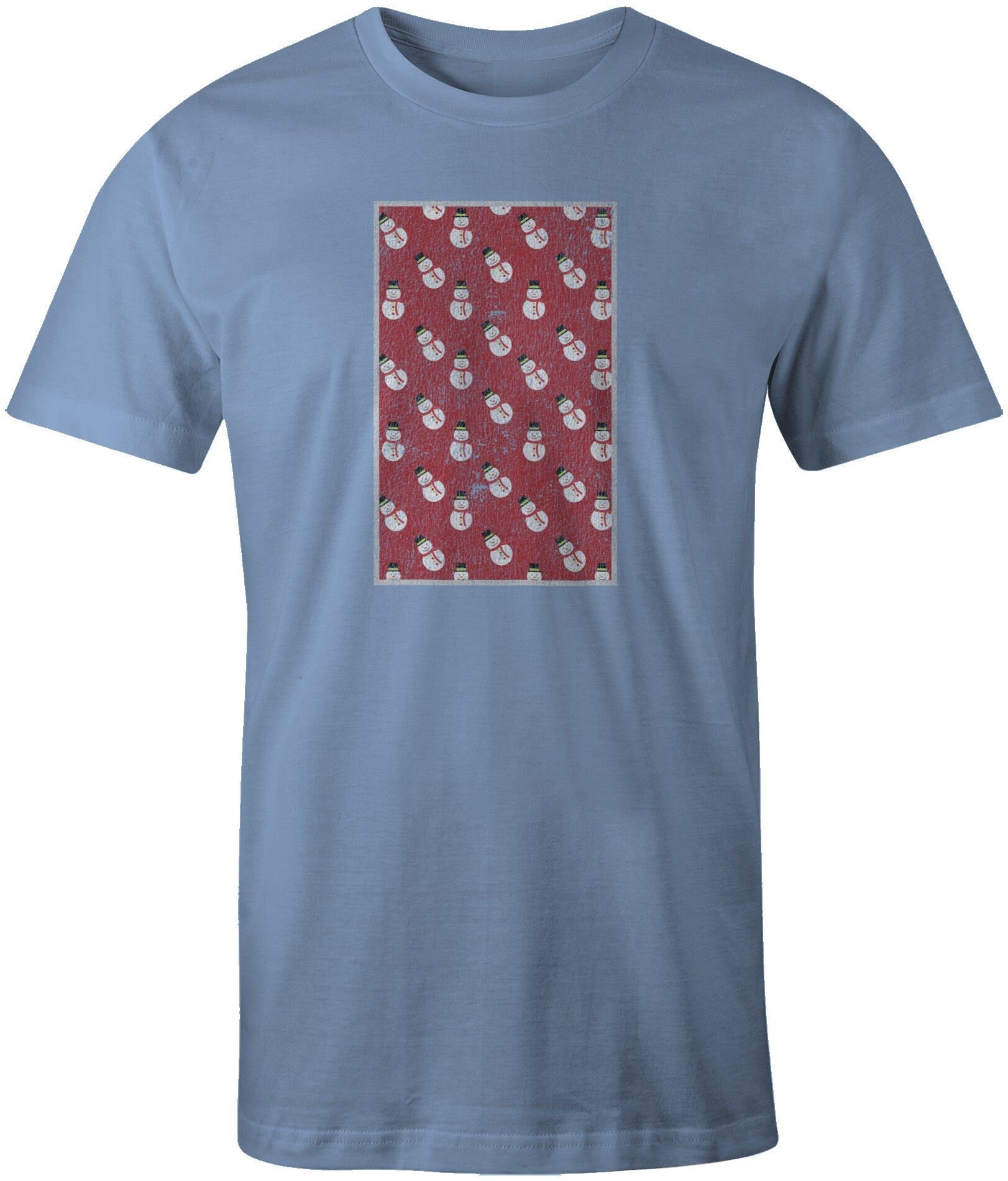Christmas Design Pattern With Snowmen Wrapping Paper T-shirt - Etsy