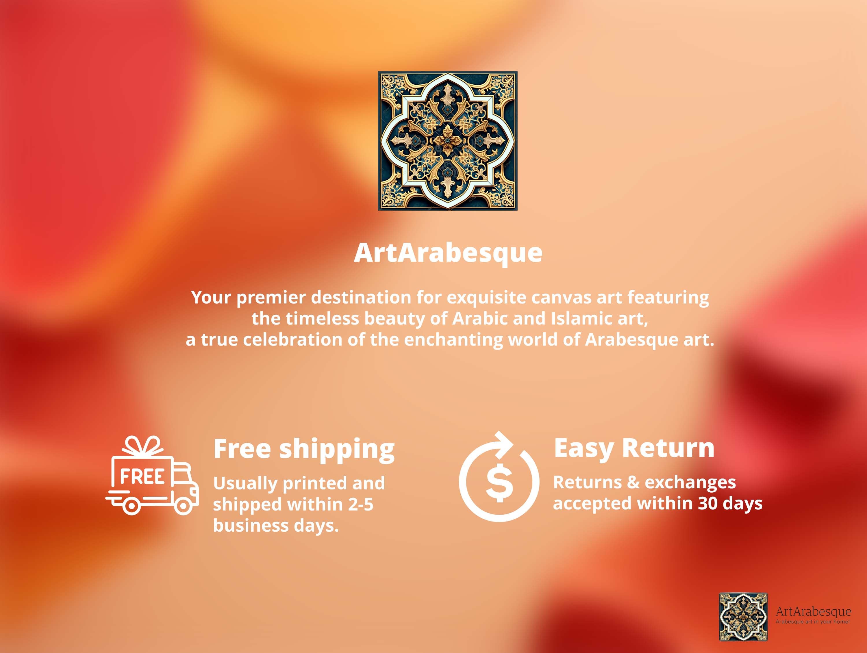 Arabesque Islamic Art Decoration Wall Art Orange Stone Old Mosque in ...