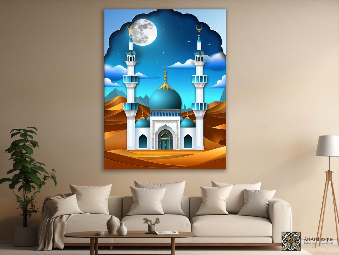 Arabesque Islamic Art Decoration Children's Room Wall Art Anime Old ...