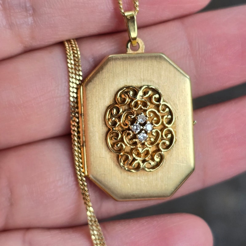 14k Gold Lockets for Women - Etsy