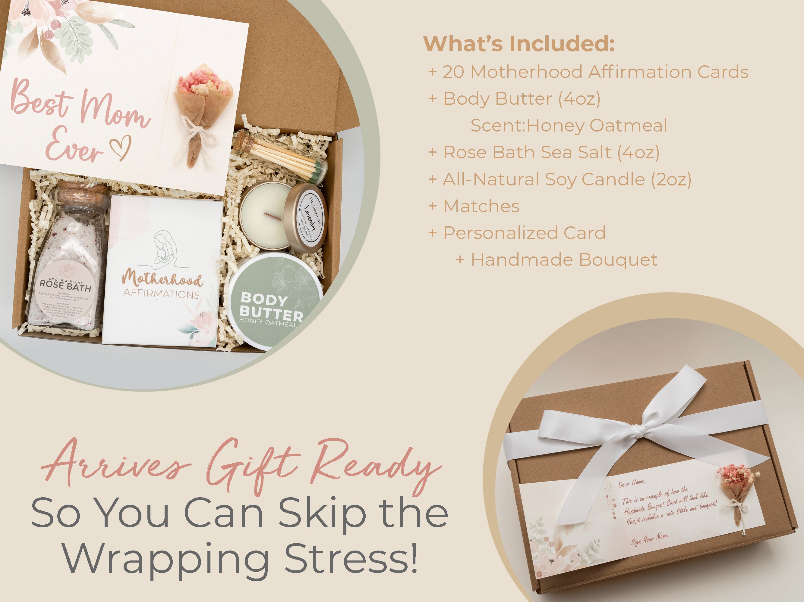 New Mama Self Care Gift Box, Spa Gift Box for Expecting Mom, New Mom ...