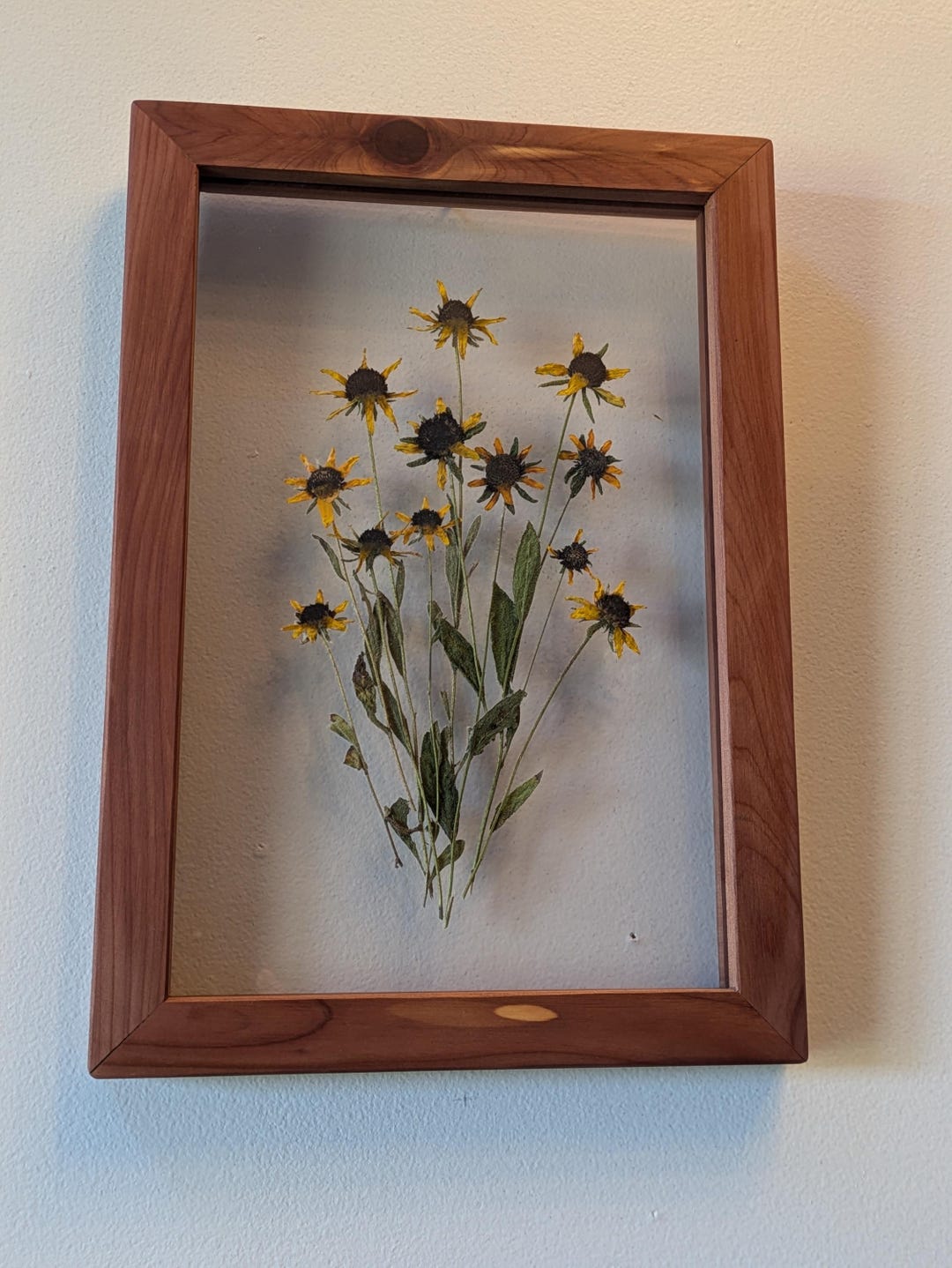 Handmade Solid Wood Floating Frames With Pressed Dried Flowers and ...