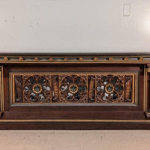 Gilded Oak Wood Gothic Revival Communion/altar Rail/railing/divider - Etsy