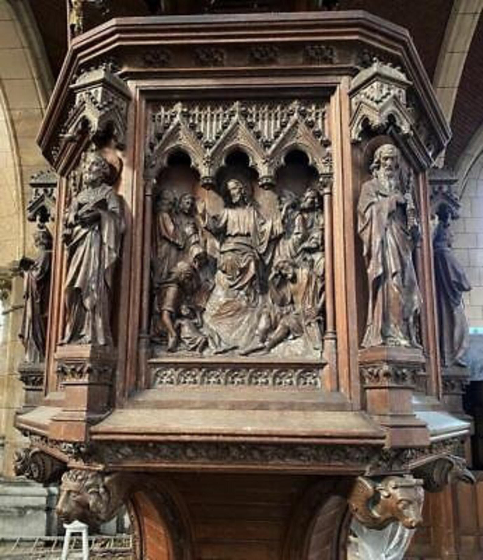 Magnificent Antique Gothic Church Pulpit in Solid Oak - Etsy