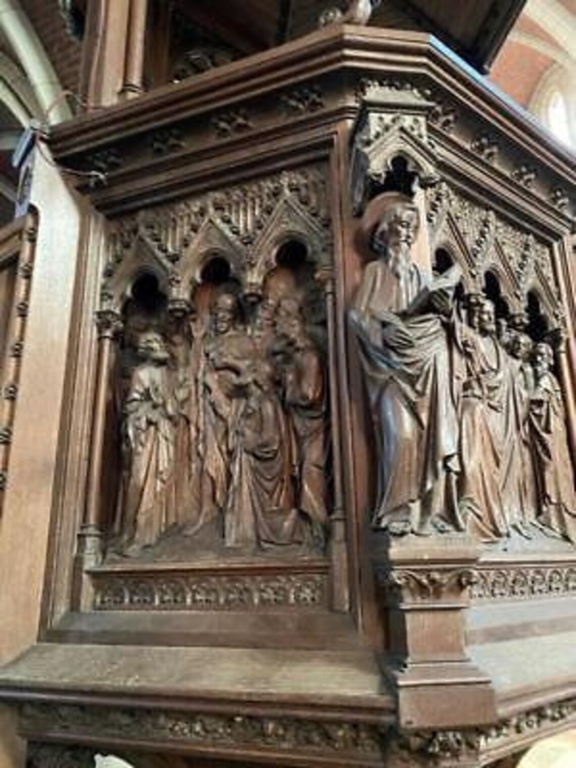 Magnificent Antique Gothic Church Pulpit in Solid Oak - Etsy