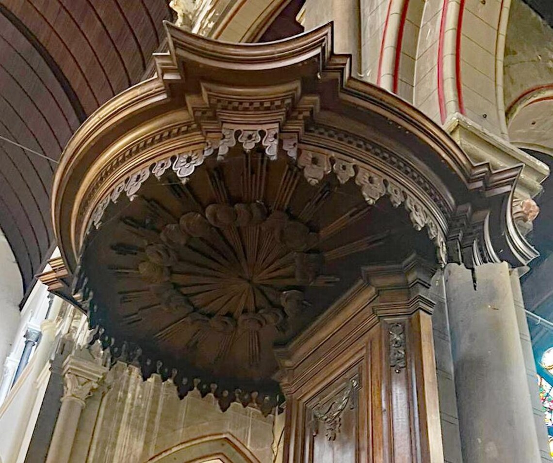 Impressive 1700's Antique Baroque Church Pulpit in Solid Oak - Etsy