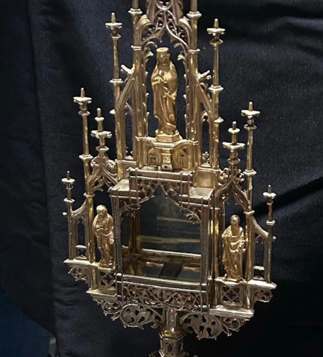 Antique Silver Plated Bronze Gothic Monstrance - Etsy