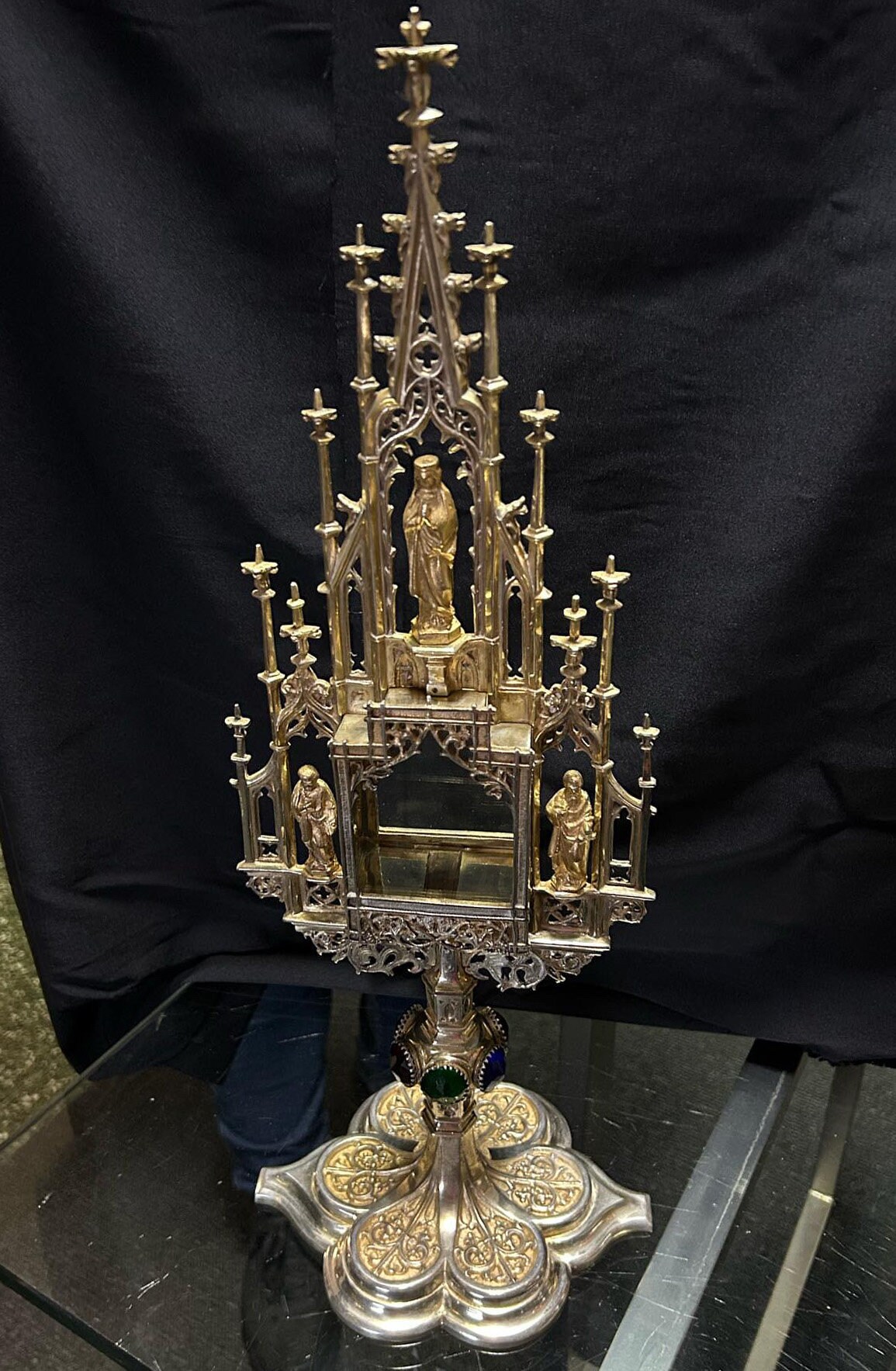 Antique Silver Plated Bronze Gothic Monstrance - Etsy