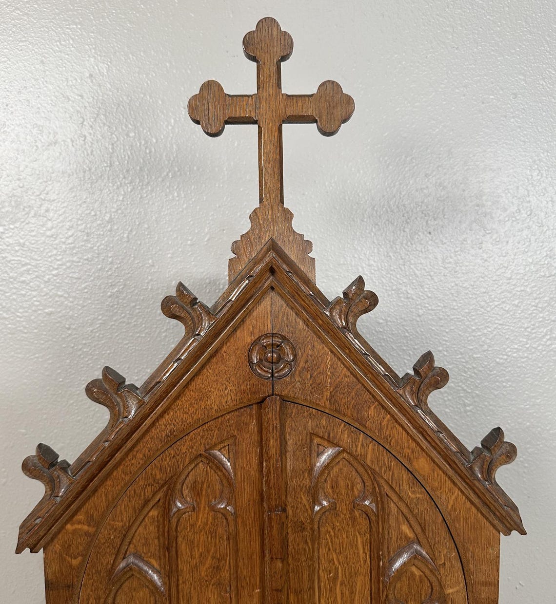 Antique Gothic Reliquary/relic Holder/wall Cabinet With Religious ...